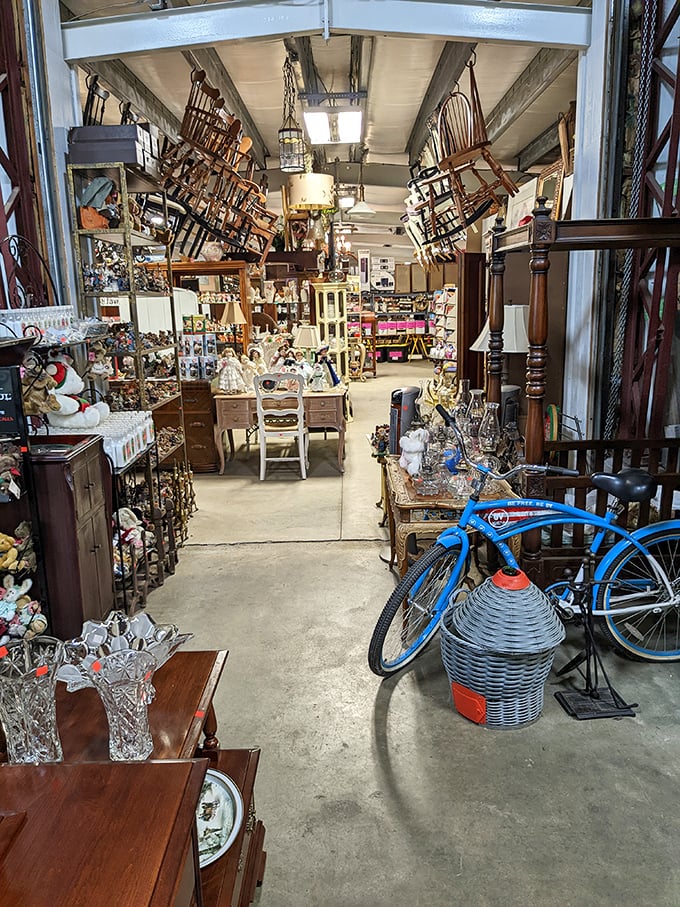 Like walking into your eccentric aunt's attic&mdash;if your aunt collected everything from antique chairs to vintage bicycles and organized it all perfectly.