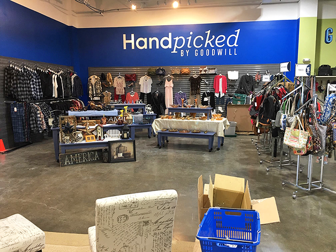The "Handpicked" section is where Goodwill flexes its curatorial muscles. Think of it as the MoMA of second-hand shopping.