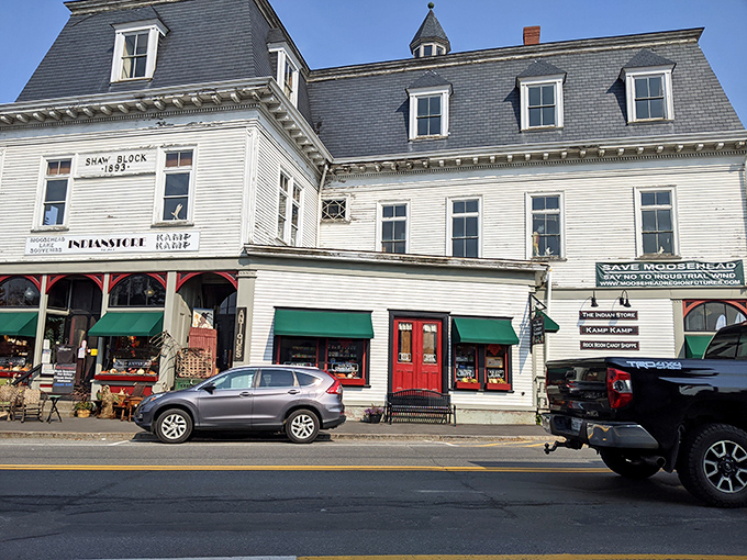 The Shaw Block stands as Greenville's architectural grande dame, housing local treasures behind those welcoming red doors.