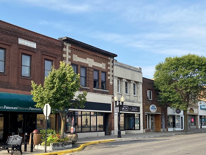 Historic brick storefronts line Bemidji's main drag, preserving that Norman Rockwell vibe while housing businesses that keep the community delightfully current.