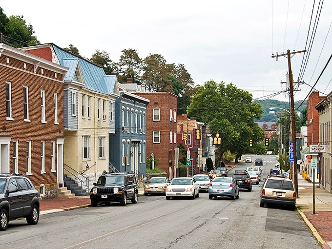 Colorful row houses line Cumberland's streets like a box of vintage crayons&mdash;each with character that money can't manufacture.