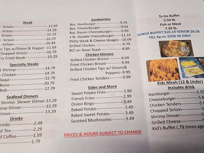 A menu that reads like a love letter to Southern cuisine. The hardest decision you'll make today is choosing between all these comfort food classics.