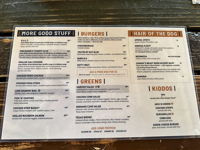 The menu reads like a love letter to comfort food &ndash; each item promising the kind of satisfaction that makes you lean back and sigh.