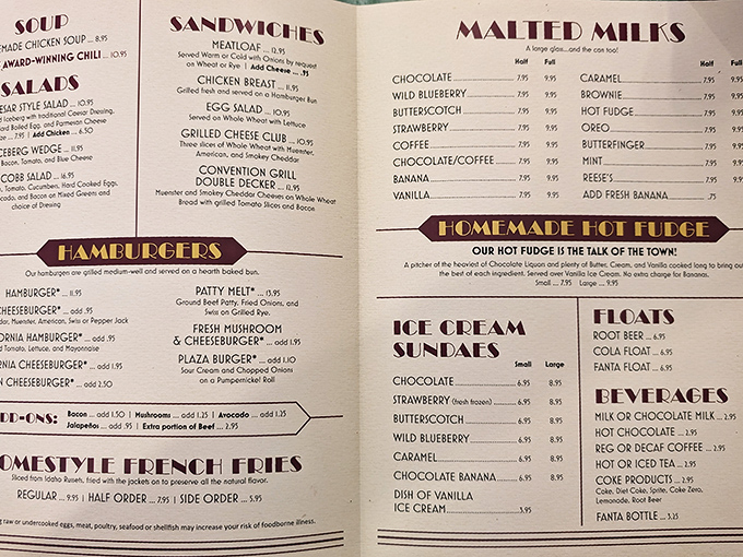 This isn't a menu—it's a time machine. From award-winning chili to malted milks that come with the extra in the metal cup.