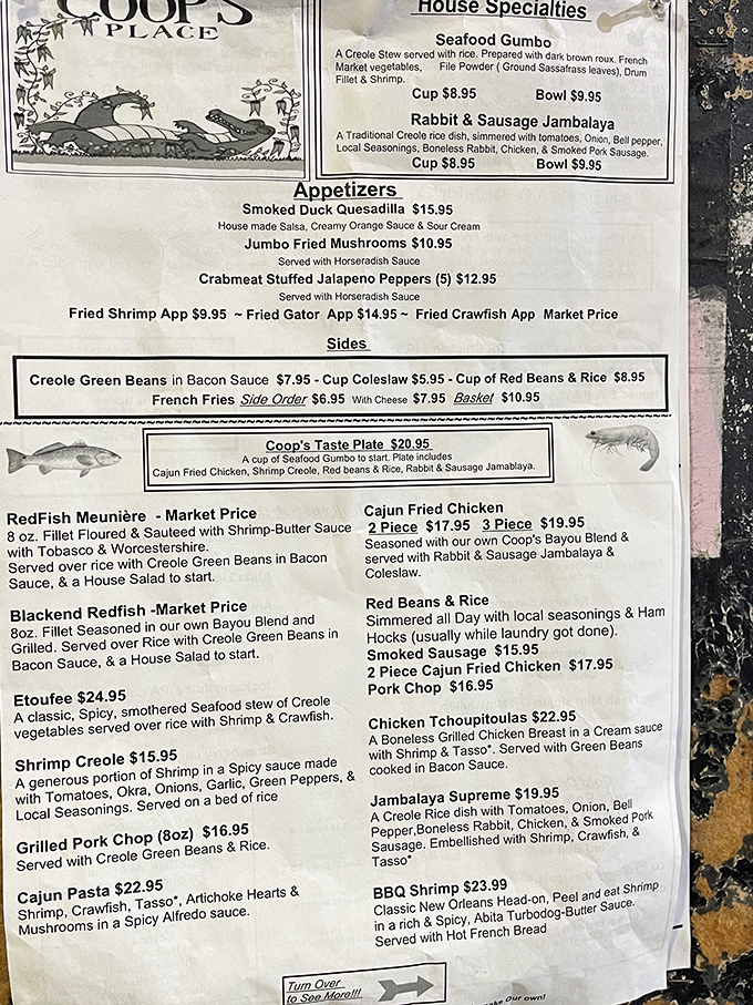 This menu isn't just a list of dishes&mdash;it's a roadmap to New Orleans culinary heaven. The hardest part is choosing just one.