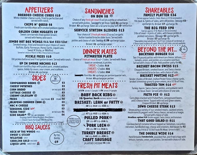 This menu isn't just a list—it's a roadmap to happiness. The only wrong choice is not ordering enough to try everything.