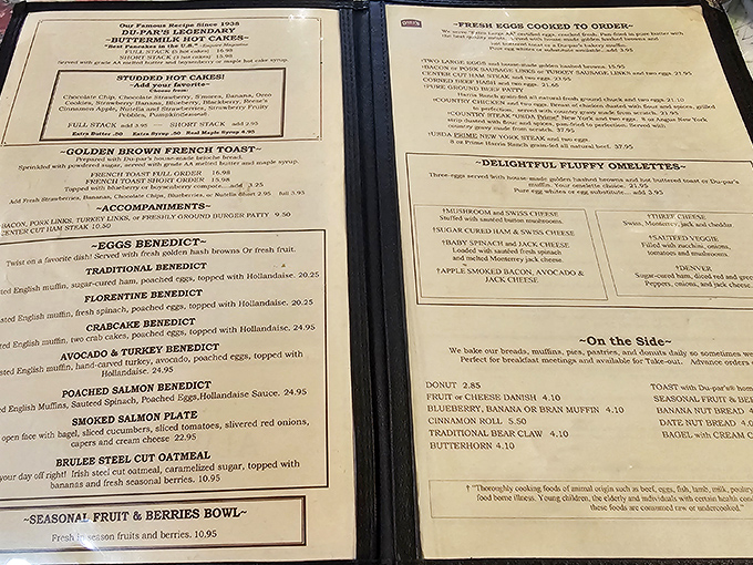 The menu reads like a love letter to breakfast classics &ndash; each option more tempting than the last.