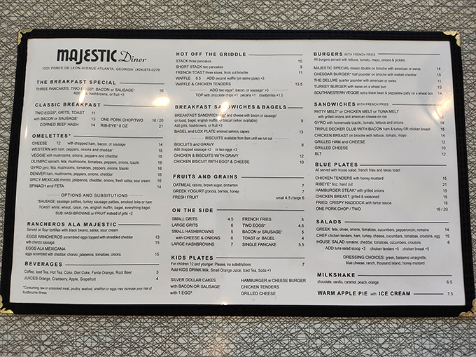 The menu&mdash;a laminated masterpiece of comfort food possibilities that feels like reading a beloved novel.