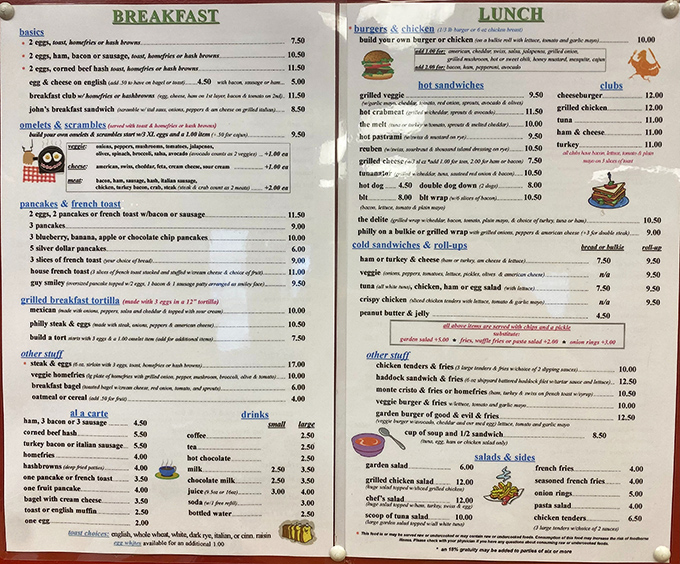 The menu &ndash; a laminated roadmap to happiness where breakfast reigns supreme and decisions become deliciously difficult.