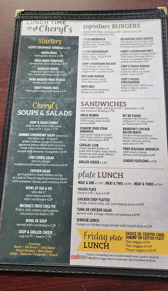 This menu isn't just a list of food&mdash;it's a love letter to American classics executed with small-town Arkansas pride.