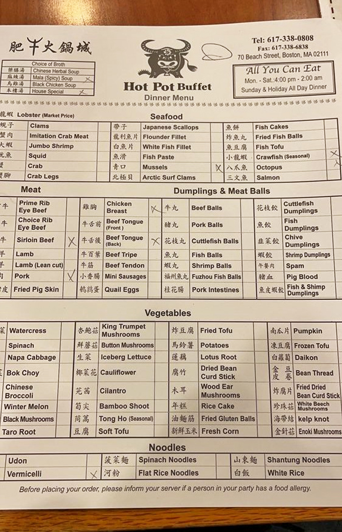This menu reads like a treasure map where X marks deliciousness. The sheer variety makes choosing feel like a delightful challenge.
