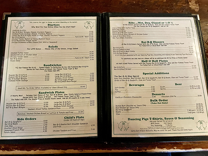 The menu reads like barbecue poetry&mdash;each item a verse in an epic meat sonata that's been perfecting its rhythm for generations.