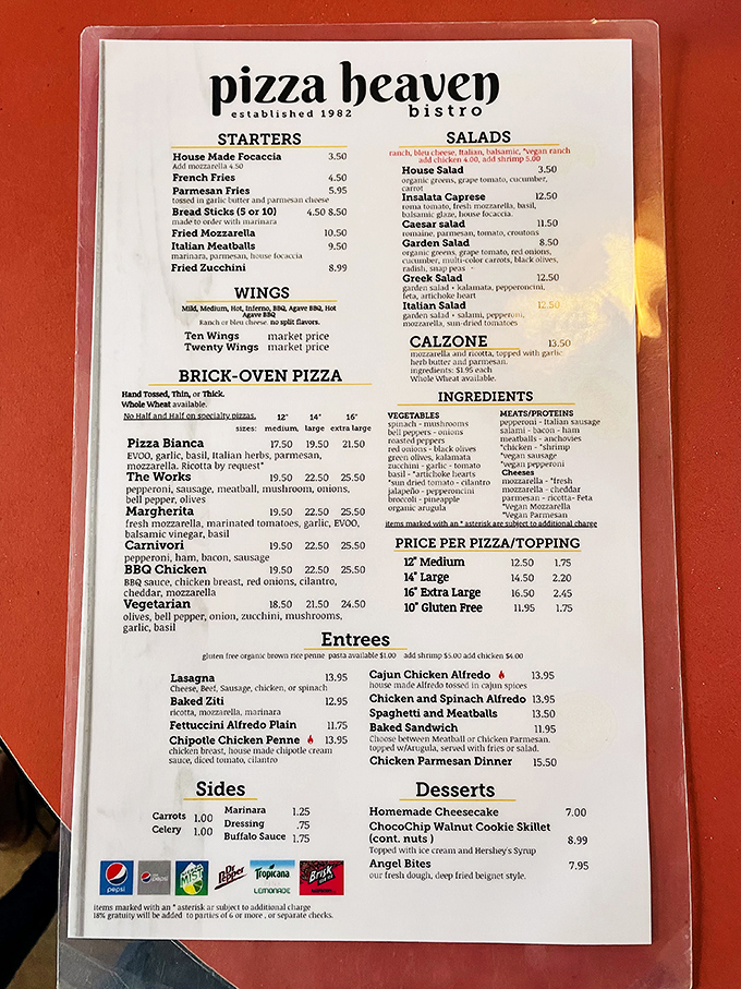 A menu that doesn't need fancy fonts or pretentious descriptions&mdash;just honest food that speaks for itself.