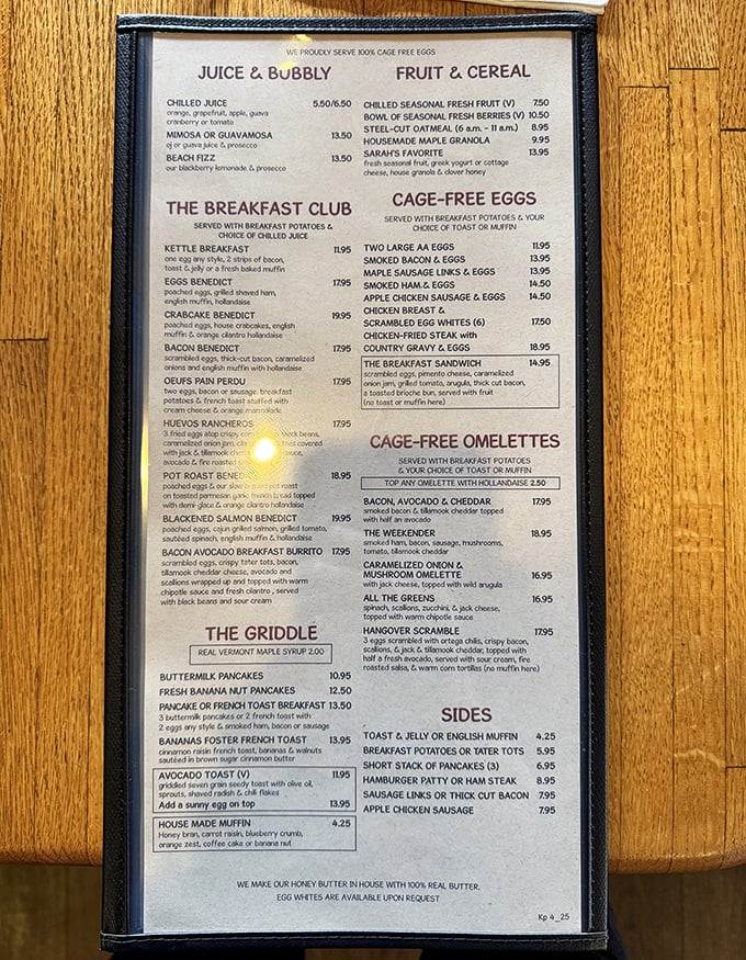 This menu reads like a greatest hits album of breakfast &ndash; so many choices, you'll need a strategy session.