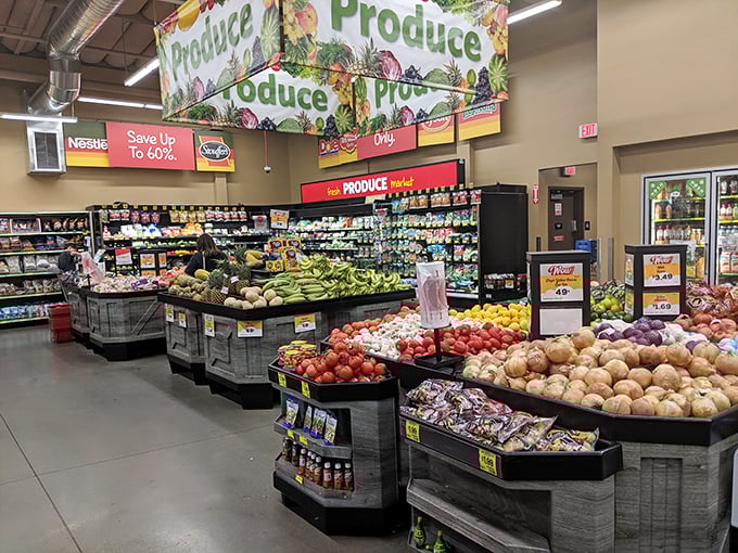 Produce paradise where the avocados don't require a small loan. These tomatoes might not have their own Instagram accounts, but they're just as photogenic.