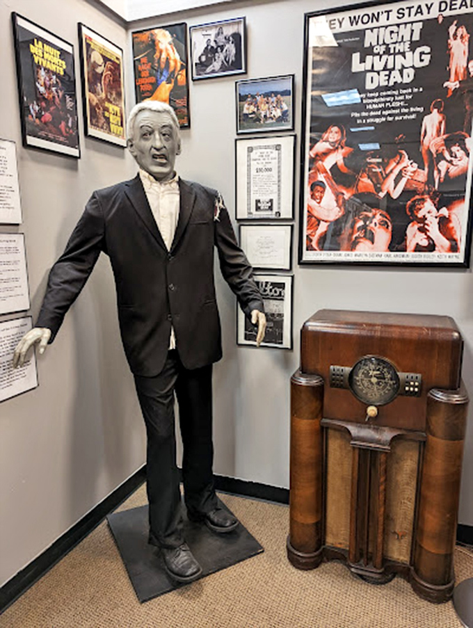 This dapper gentleman seems dressed to kill&mdash;or perhaps to be killed? The attention to detail in these displays showcases the artistry behind classic horror.