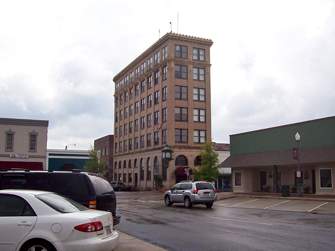 Classic courthouse architecture anchors a community where handshakes still mean something important.