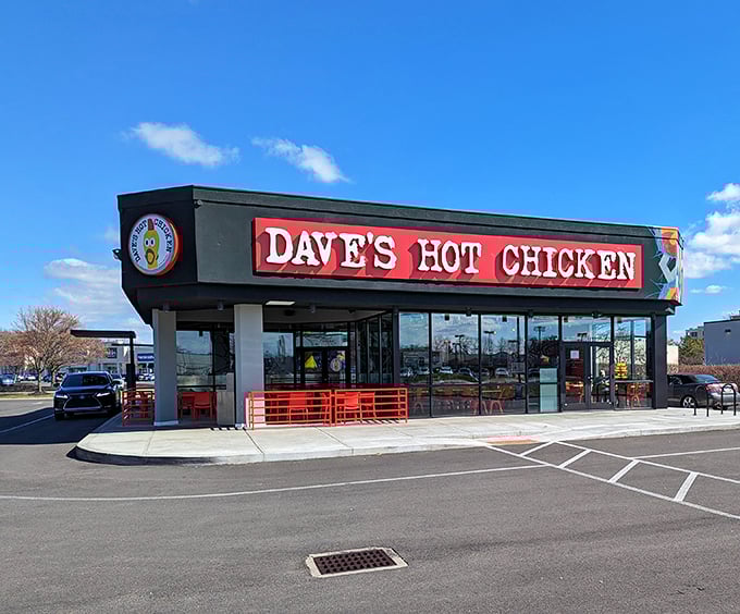 Dave's Hot Chicken brings Nashville heat to Columbus with a storefront as bold as its spice levels.
