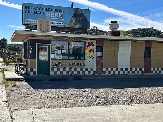 Dick's humble exterior proves that the best fried chicken often hides behind the most unassuming doors.