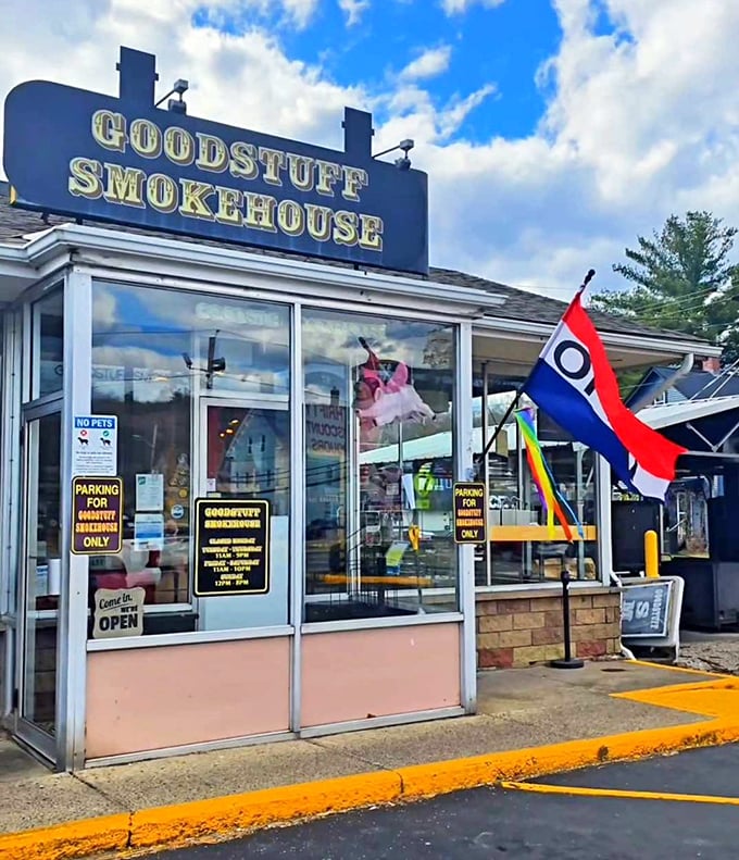 Goodstuff Smokehouse daytime: With a name that cuts right to the chase, this smokehouse promises exactly what's on the sign - genuinely good stuff.