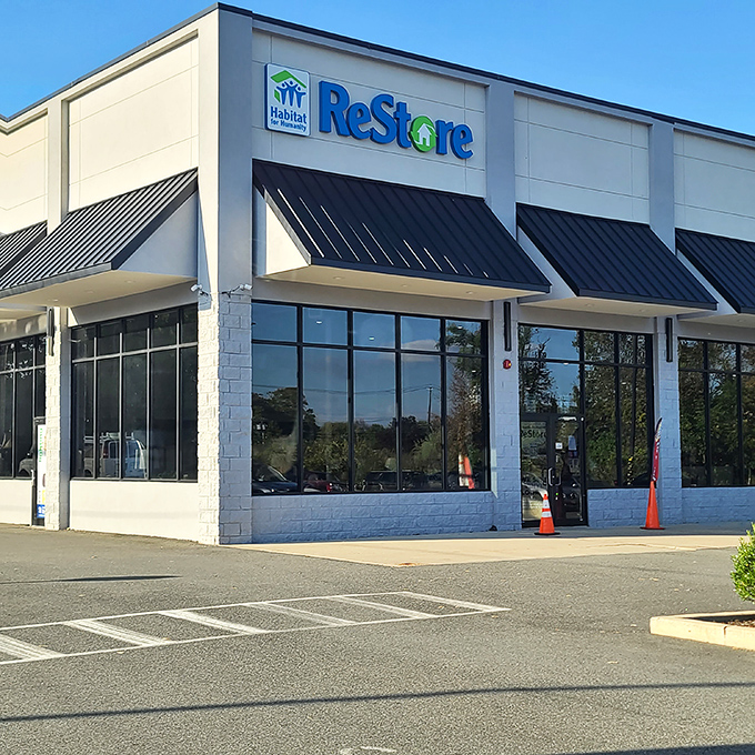 This sleek storefront promises serious furniture finds without the serious price tags attached.