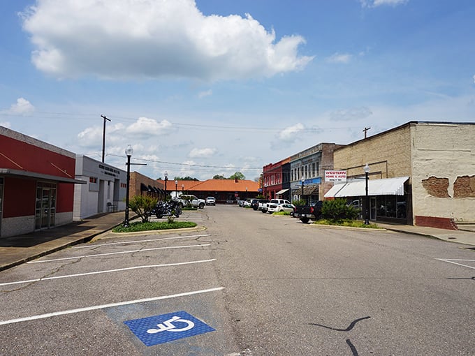 Hope's downtown businesses stand shoulder to shoulder like old friends, their colorful awnings offering shade and small-town character in equal measure.