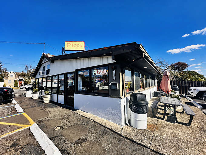 Lodi Pizza's no-frills roadside charm is pure Jersey. This humble pizza haven has been satisfying cravings long before Instagram food pics existed.