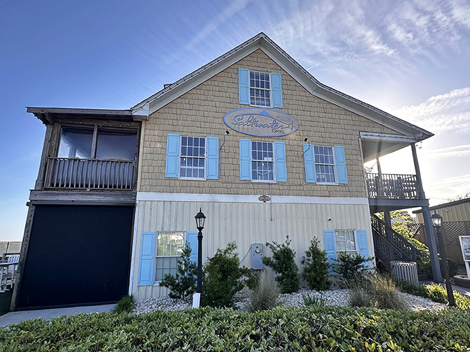 Saltwater Grill's beach house charm invites you in like an old friend, promising seafood stories that end with clean plates and satisfied smiles.