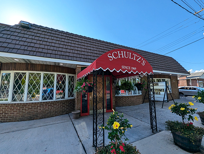 That iconic red awning has been beckoning crab lovers since 1969. Inside, baseball-sized crab cakes await.