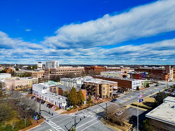 Spartanburg's downtown skyline shows off its perfect blend of historic charm and modern amenities for budget-conscious retirees.