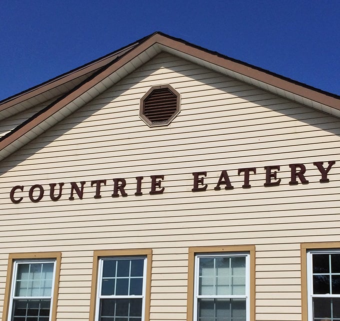 That simple "Countrie Eatery" sign tells you everything: honest food, honest prices, and probably the best chicken in Dover.