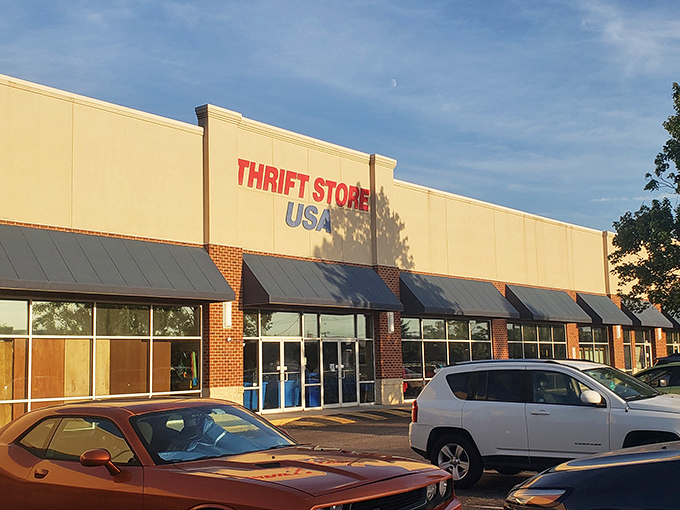 Thrift Store USA announces itself with no-nonsense signage that belies the wonderland within. This Norfolk institution is where retail prices come to die.