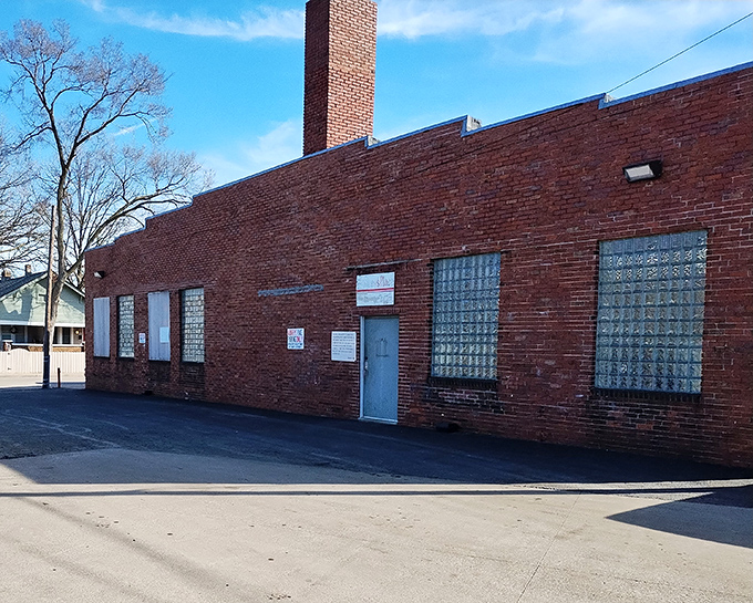 This vintage brick building might not look fancy, but inside it's a bargain hunter's paradise of pre-loved furniture gems.