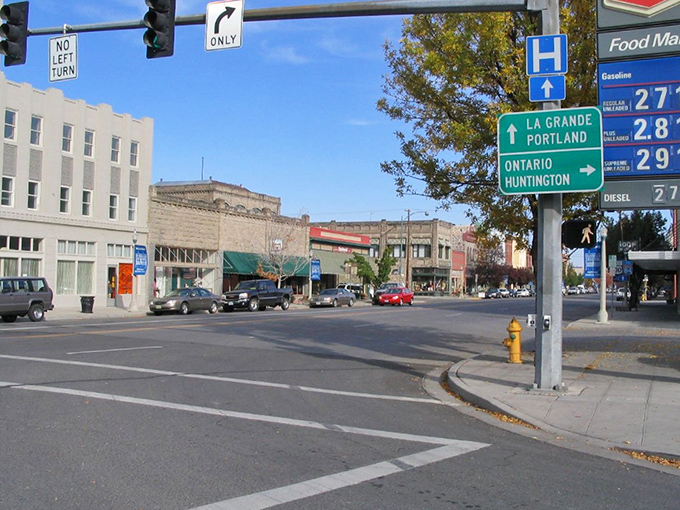 Wide streets and classic storefronts remind you when towns were built for people, not just cars and chaos.