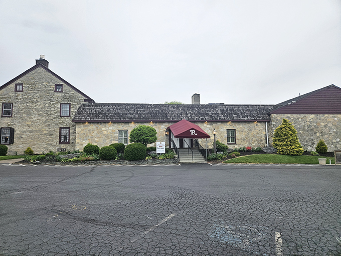 The classic entrance invites you into a world where all-you-can-eat means all-you-can-eat, Pennsylvania Dutch style and substance combined.