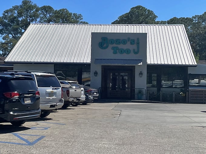 At Bozo's, the only thing more inviting than that turquoise sign is knowing what treasures from the Gulf await inside.