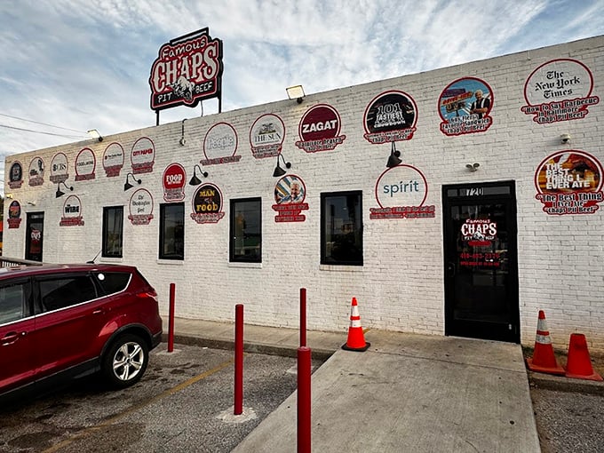 The wall of awards speaks louder than any fancy decor ever could. Chaps has been collecting accolades like I collect frequent diner points.