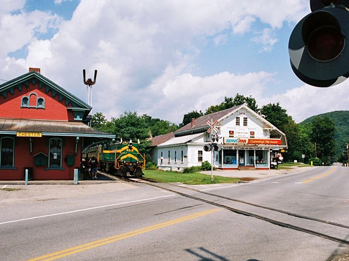 The train still rolls through Chester, connecting this timeless village to the outside world without disturbing its peaceful rhythm.