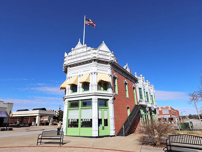 Those arched windows and detailed stonework prove they really knew how to build things that last back in the day.