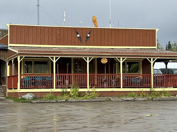 This rustic outpost serves as a warm refuge where frontier spirit meets stick-to-your-ribs comfort food daily.