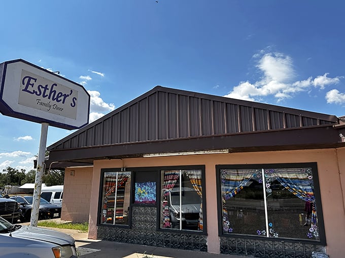Small town charm with big flavor potential. Those checkered curtains have witnessed more local gossip than a barber shop.