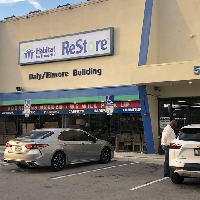 The busy parking lot tells the story &ndash; savvy shoppers know Habitat ReStore is where furniture dreams come true affordably.