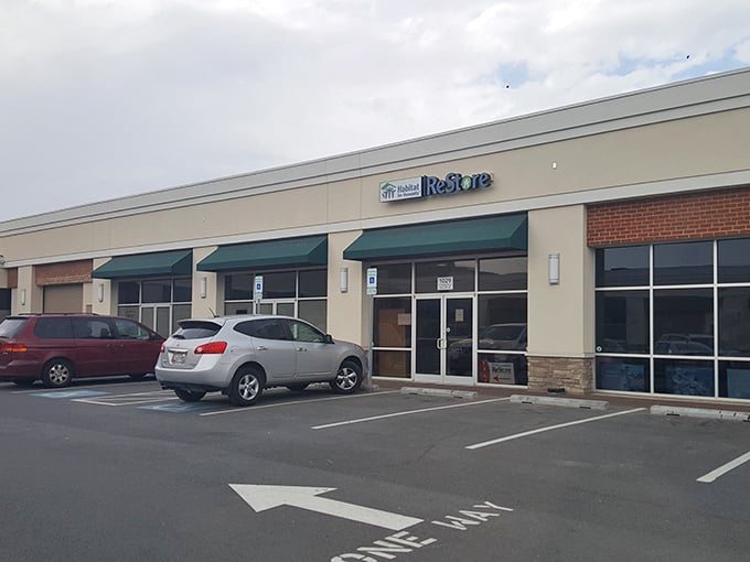 Those green awnings shelter more than just entrances—they're gateways to sustainable shopping and community building.