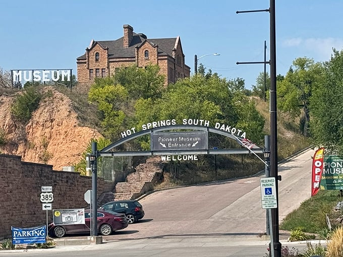 The iconic Hot Springs archway isn't just an entrance to town&mdash;it's a gateway to retirement-friendly living among the hills.