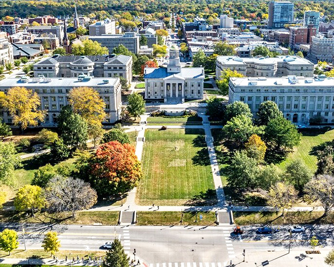 The University of Iowa's historic Old Capitol building anchors a community where academic energy meets small-town affordability.