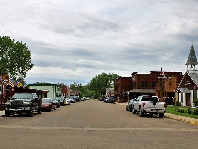 The kind of main street that makes you want to trade your sedan for a horse and your smartphone for actual conversation.