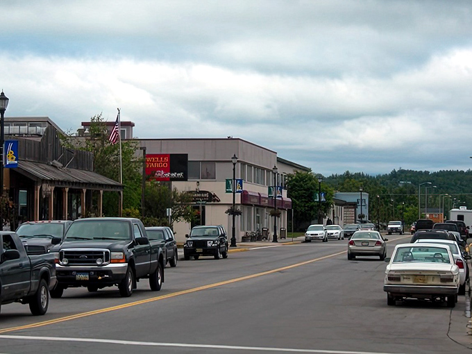Downtown Palmer's tree-lined streets invite leisurely strolls past local shops, where small-town Alaska hospitality meets mountain majesty at every turn.
