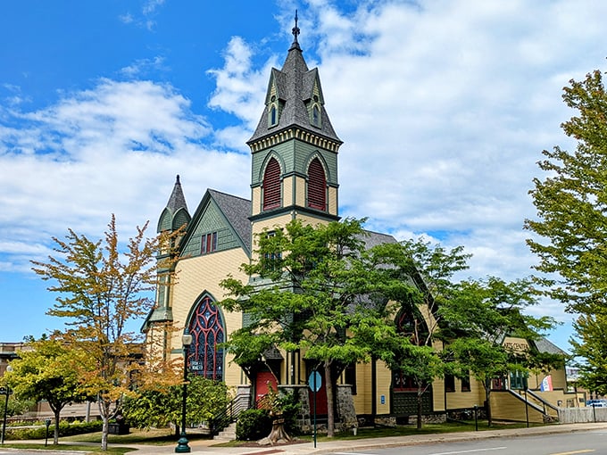Petoskey's Victorian-era buildings house modern businesses while maintaining the architectural charm of a bygone era.
