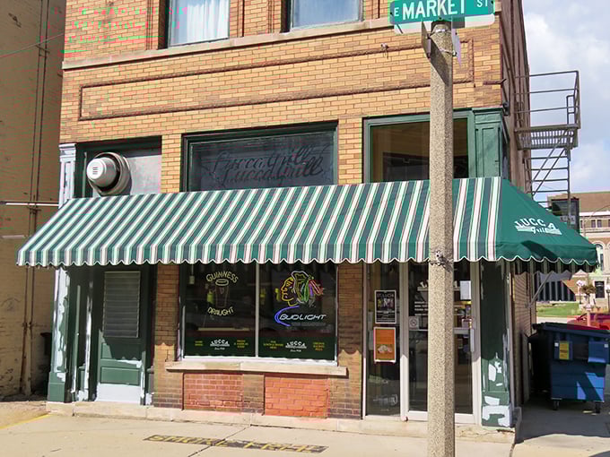 Corner spot, striped awning, and 80 years of pizza perfection. Lucca Grill is Bloomington's answer to "where should we eat tonight?"