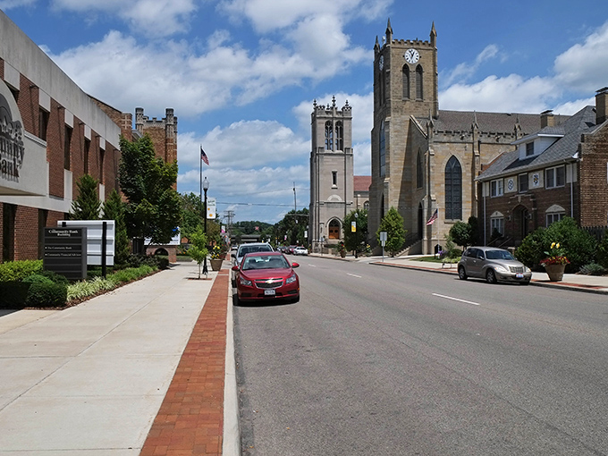 Zanesville's clean, well-maintained streets feature beautiful historic churches and architecture, creating a welcoming environment for retirees seeking simplicity.